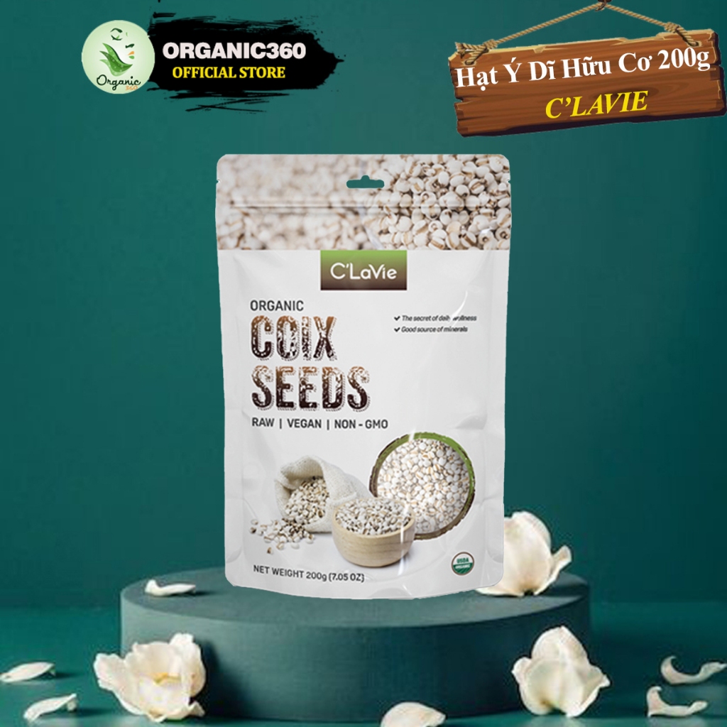 Hạt Ý Dĩ Hữu Cơ C’LAVIE 200g Organic Coix Seeds | Shopee Việt Nam