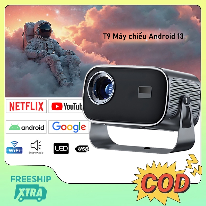 COD Máy chiếu mini 4K P19 máy chiếu xem phim Full HD Điều chỉnh 360 ...