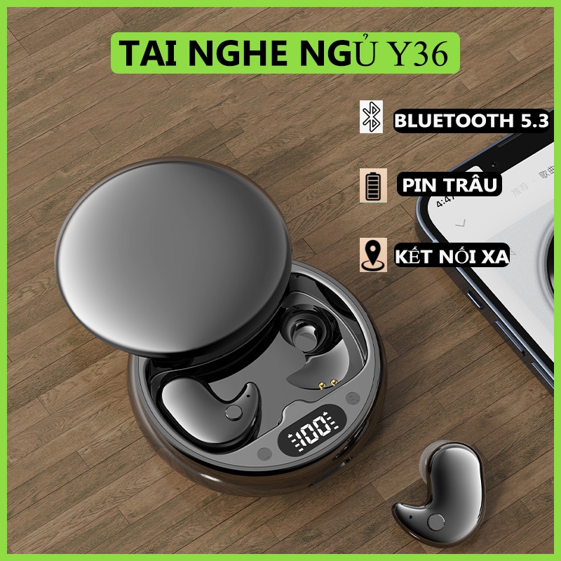 Tai Nghe Bluetooth Y36 Nằm Ngủ, Pin 5-6 Giờ, Âm Thanh HiFi, Chống Ồn ...