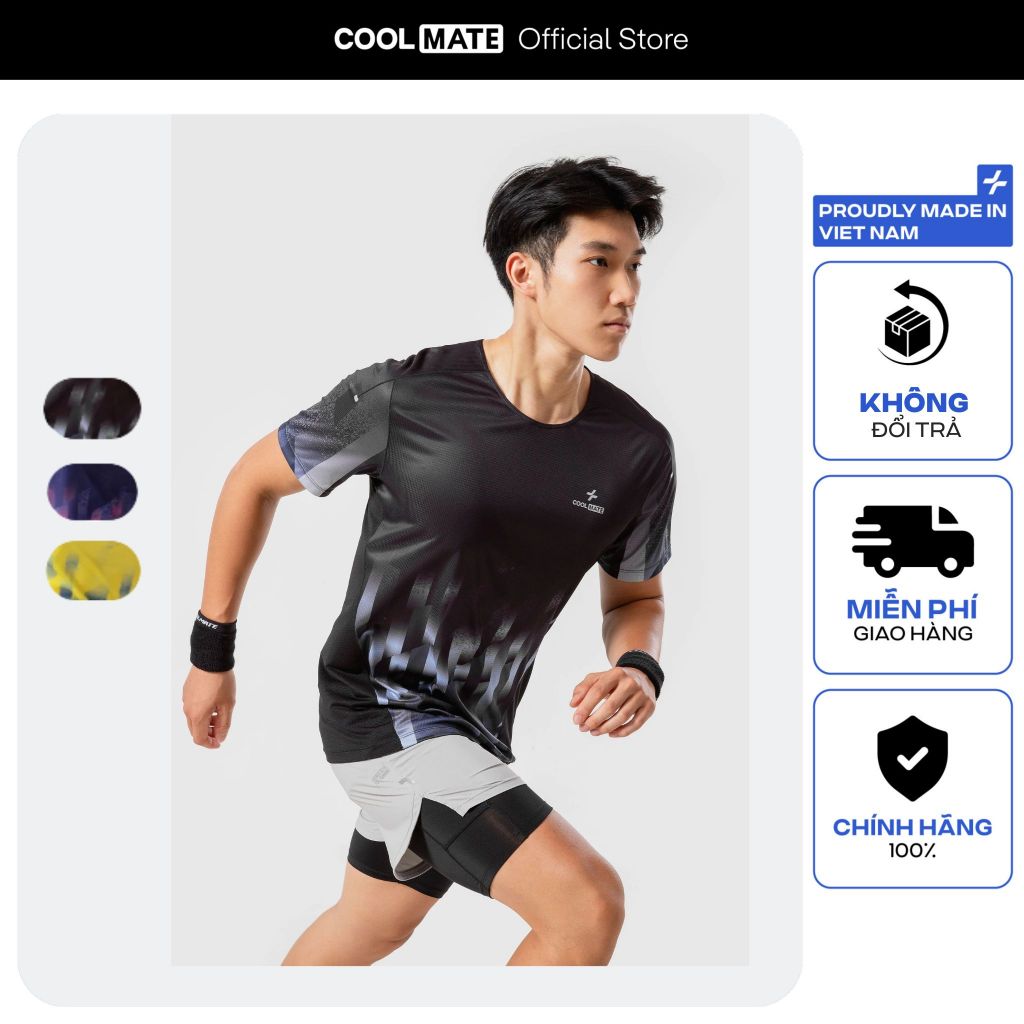 Áo thun chạy bộ Advanced Vent Tech Coolmate Mỏng Nhẹ Thoáng khí ...