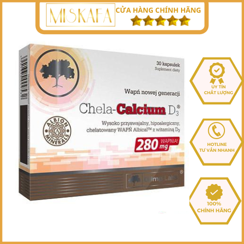 Canxi Chela Calcium D3, Canxi bầu và sau sinh Giúp Bổ sung Canxi hữu cơ và D3 hấp thụ tốt_Chính ...
