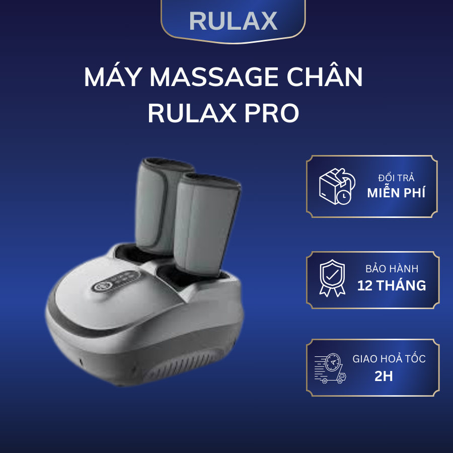 Máy Massage Chân Rulax Phiên Bản Pro Nâng Cấp Có Túi Khí Massage Bi ...