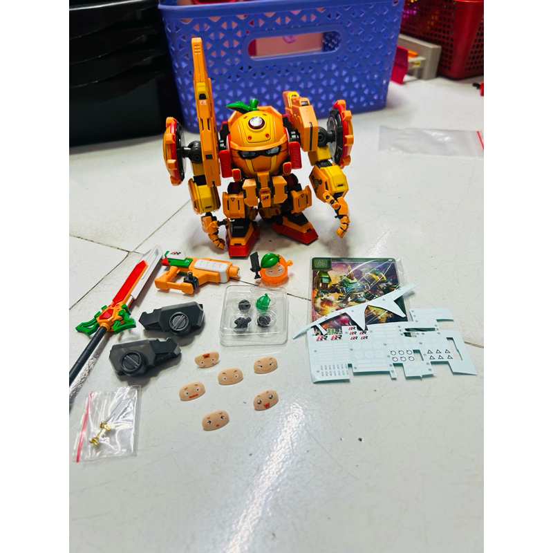 Mô hình lắp ráp Quýt Kiếm Sĩ - Robot trái cây - Fruity Robo (Tặng kèm ...