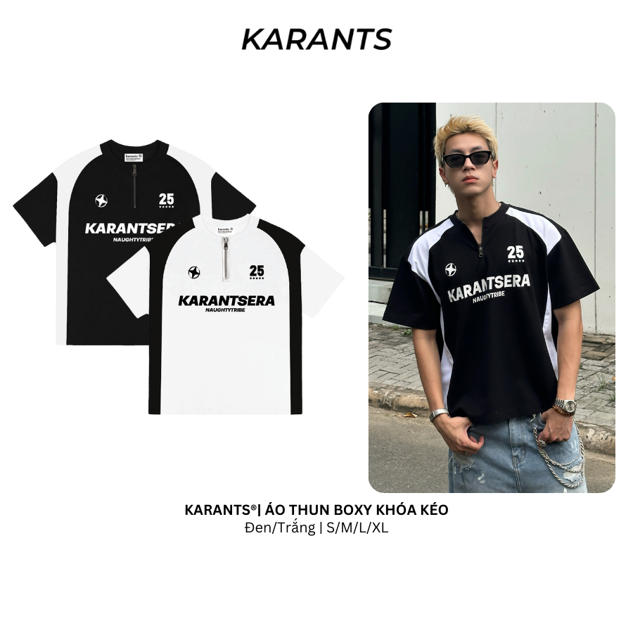Áo Thun Boxy Khóa Kéo Karants Local Brand Hot Trend - KR196 | Shopee ...