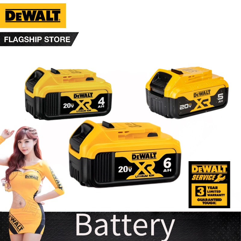 Pin Lithium Ion DEWALT Dòng XR 20V 4Ah 5.0Ah 6.0Ah Model DCB184 Bảo hành 1 năm không | Shopee ...