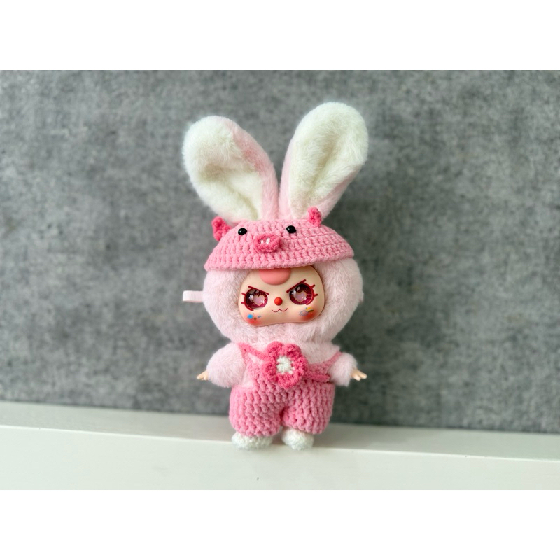 thú bông thỏ macaron như ảnh kèm đồ len chính hãng | Shopee Việt Nam