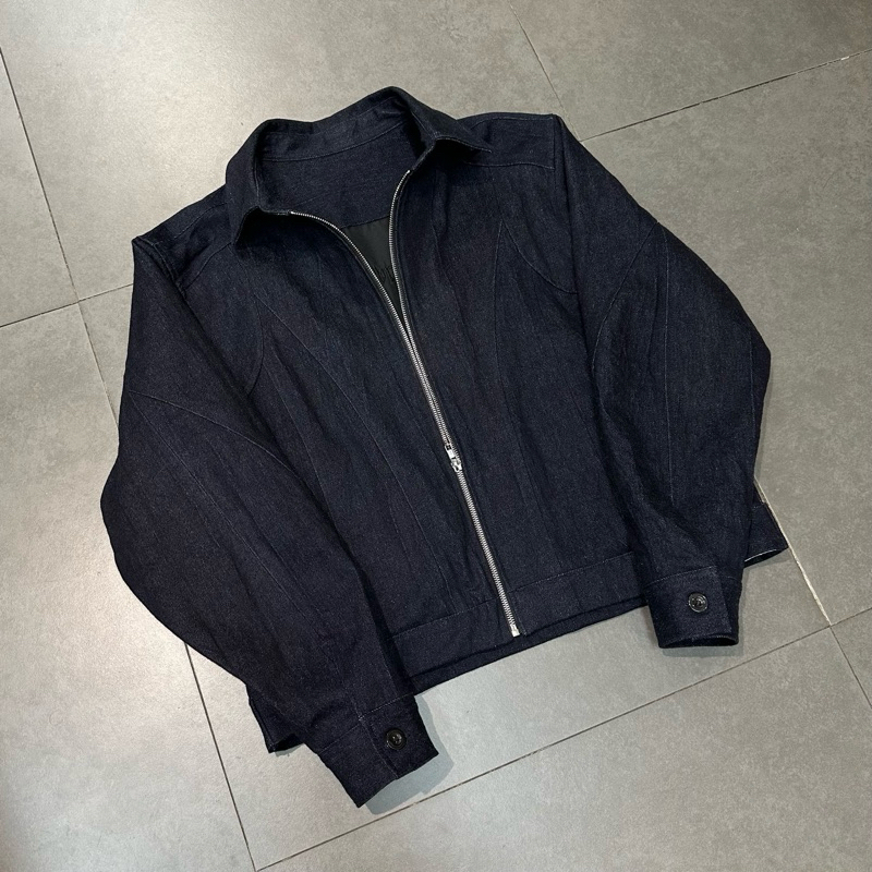 OUTBREAK - ÁO KHOÁC DENIM NAM NỮ “FRAGMENTS JACKET ZIP” | Shopee Việt Nam