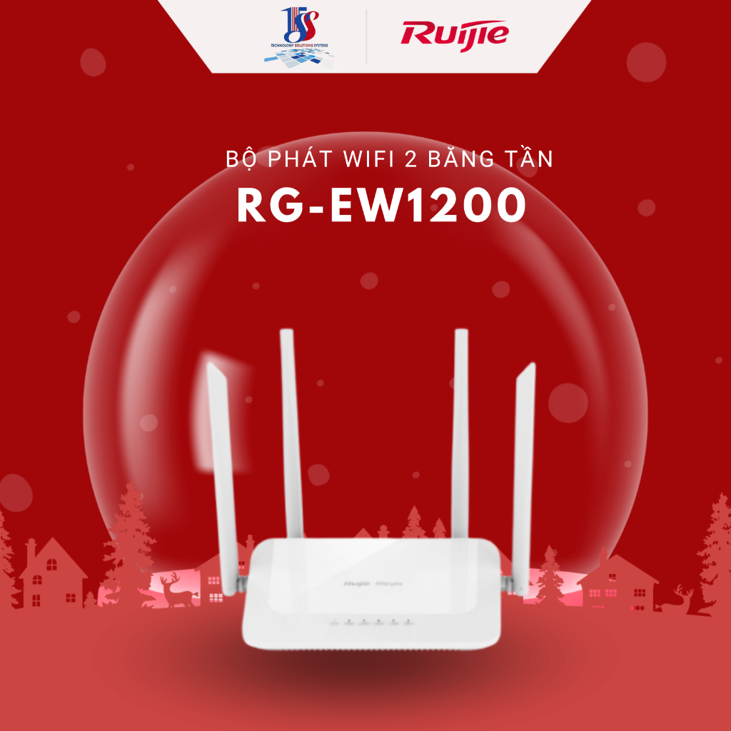 Bộ phát wifi Ruijie Reyee RG-EW1200 (DUAL-BAND AC1200 MU-MIMO HỖ TRỢ ...