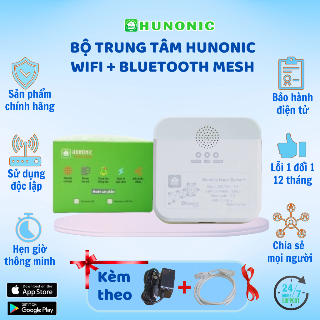 Bộ Điều Khiển Trung Tâm Hunonic Home Server Plus Bản Mới Wifi ...