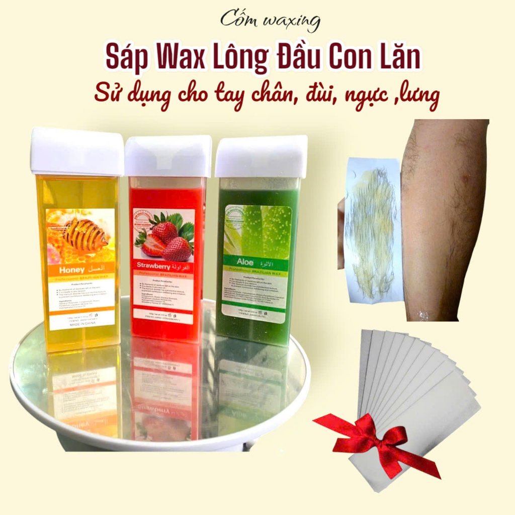 Sáp Wax Con Lăn Wax Tay Chân, Đùi, Ngực, Bụng nhanh chóng, tiết kiệm ...