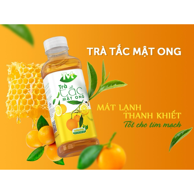 [CHÍNH HÃNG] Combo 5 Chai Nước Trái Cây TVT Vị Trà Tắc Mật Ong Chai ...