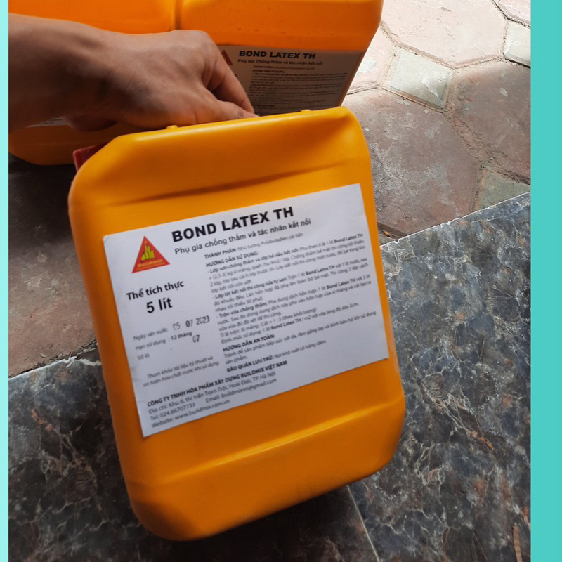 sika latex TH 5L,Bond latex TH thi công tương tự như sika latex TH Can 5l | Shopee Việt Nam