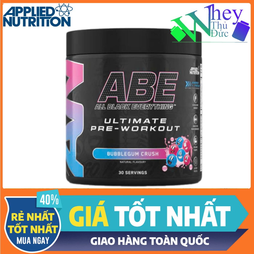 [Chính hãng] ABE Pre workout 30 lần dùng đủ vị Applied Nutrition - Tăng ...