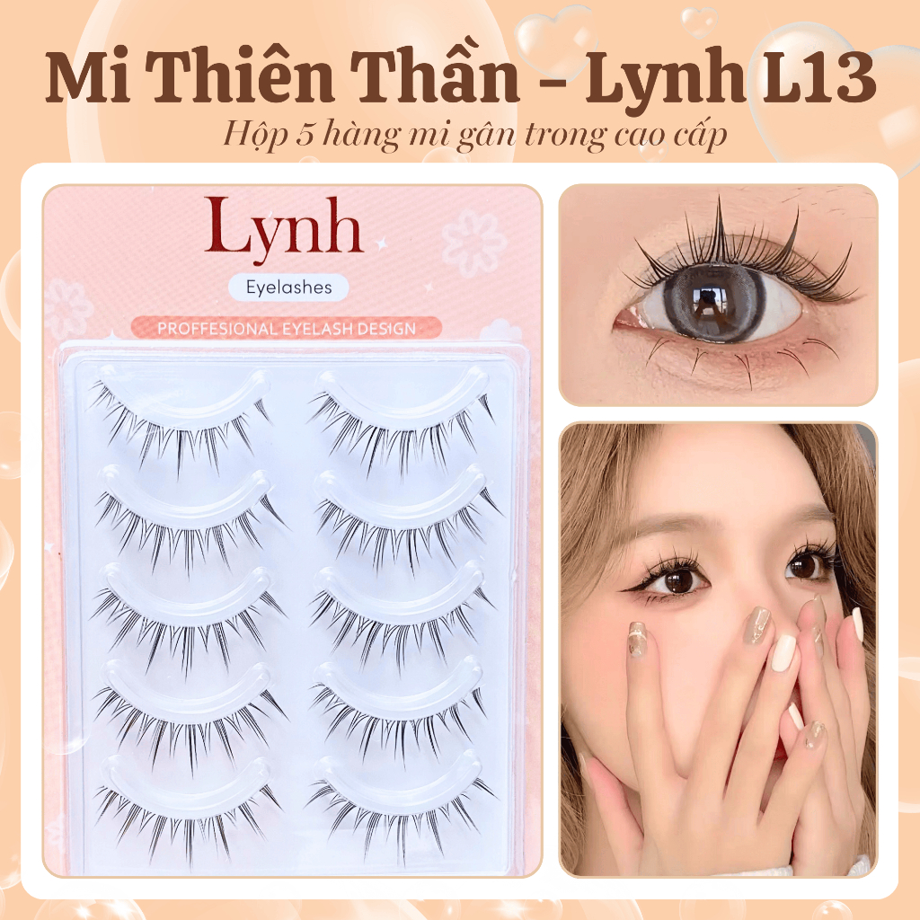 Mi giả gân trong Lynh L13 cong tự nhiên phong cách Mi Tiểu Thần Tiên | Shopee Việt Nam