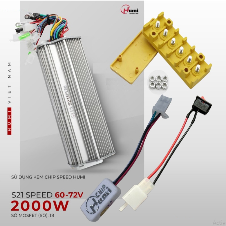 Combo IC 60-72V 2000W + Chip speed điều khiển - Tăng tốc xe điện 40% ...