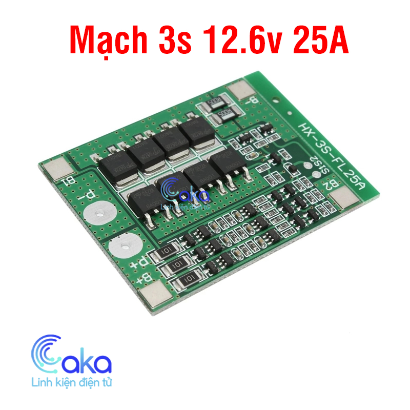 Mạch pin 3S 12.6V 25A Sạc bảo vệ pin | Shopee Việt Nam
