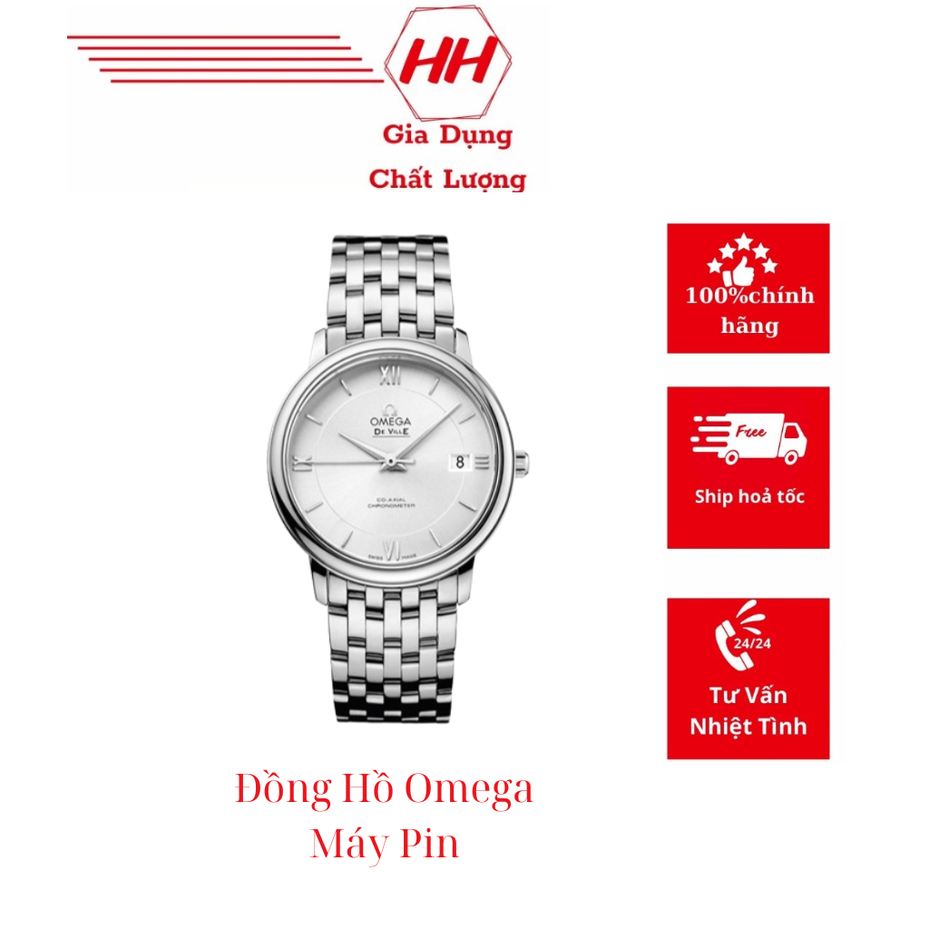 Đồng Hồ Nam Omega Máy Pin Nhật Size 40mm Chống Nước 3ATm Bảo Hành 12 ...