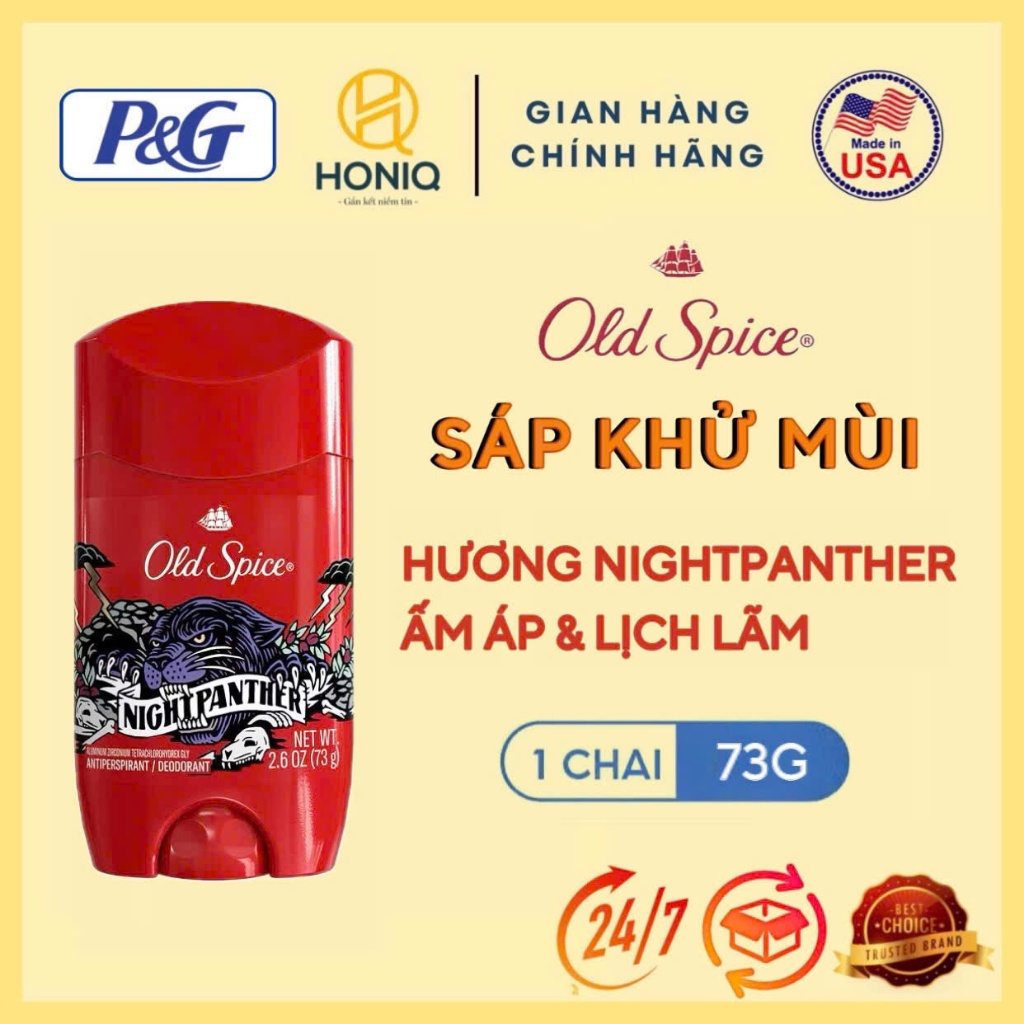 Sáp Khử Mùi Old Spice Night Panther 73g Nhập Mỹ Mùi Hương Nam Tính | Shopee Việt Nam