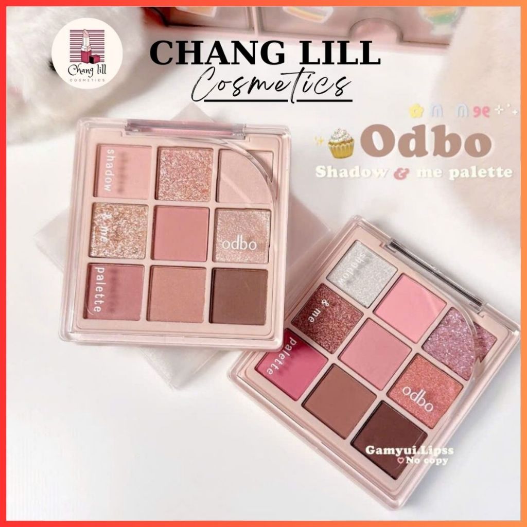 [ODBO] Bảng Phấn Mắt Odbo 9 Ô Shadow & Me Vỏ Hồng Palette Odbo Cosmetics OD2014 | Shopee Việt Nam