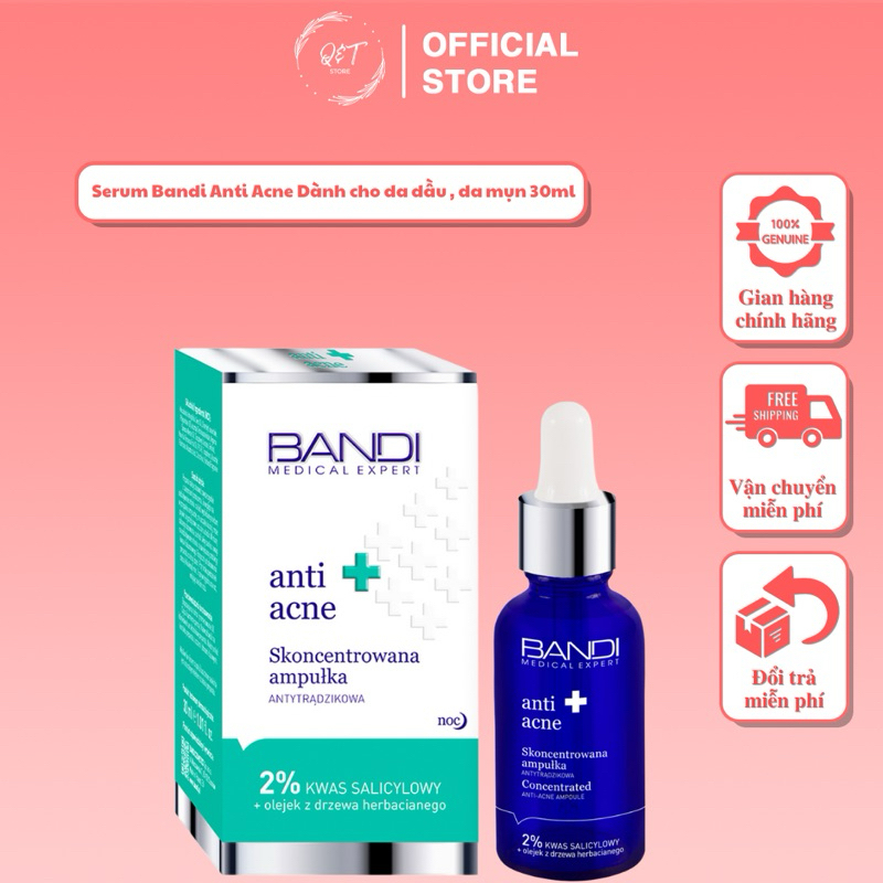 Serum giảm mụn giảm thâm mụn Salicylic acid BANDI ANTI ACNE ...