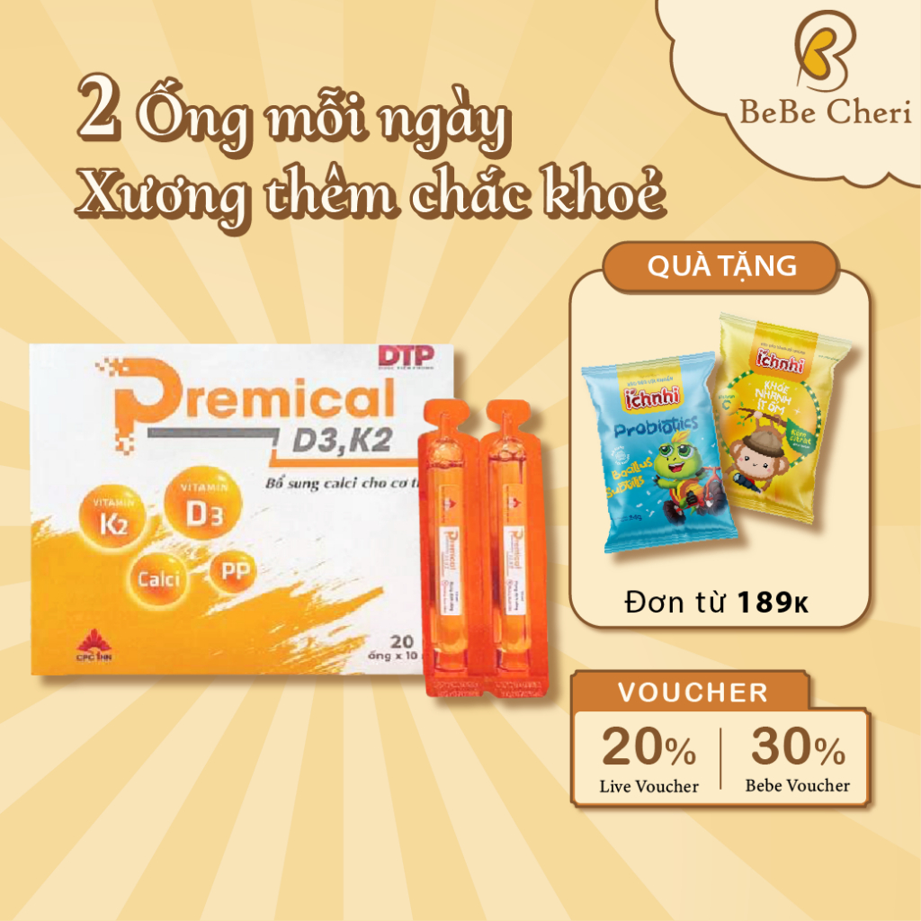 Calci Premical D3,K2 - Siro Bổ sung canxi Nano sinh học - Giúp xương ...