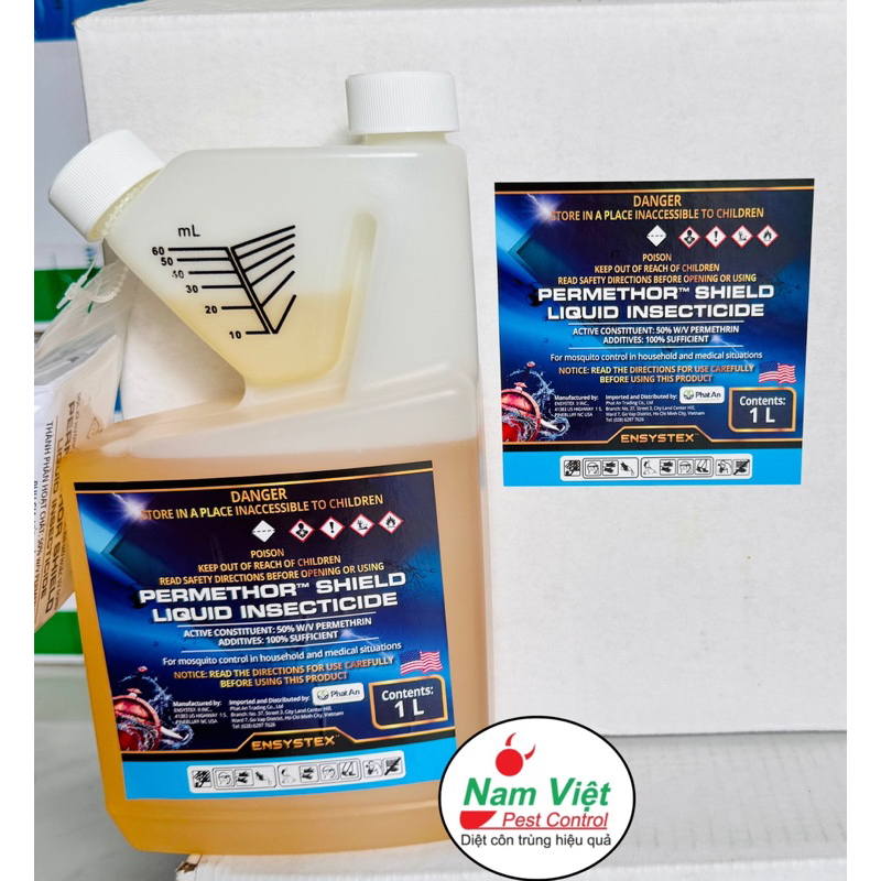 Thuốc diệt muỗi Permethor Shield nhập khẩu từ Ensystex - Mỹ- chai 1 lít ...