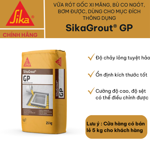 Sika Grout GP Vữa rót gốc xi măng, bù co ngót, chống thấm cổ ống NVS - CHÍNH HÃNG | Shopee Việt Nam