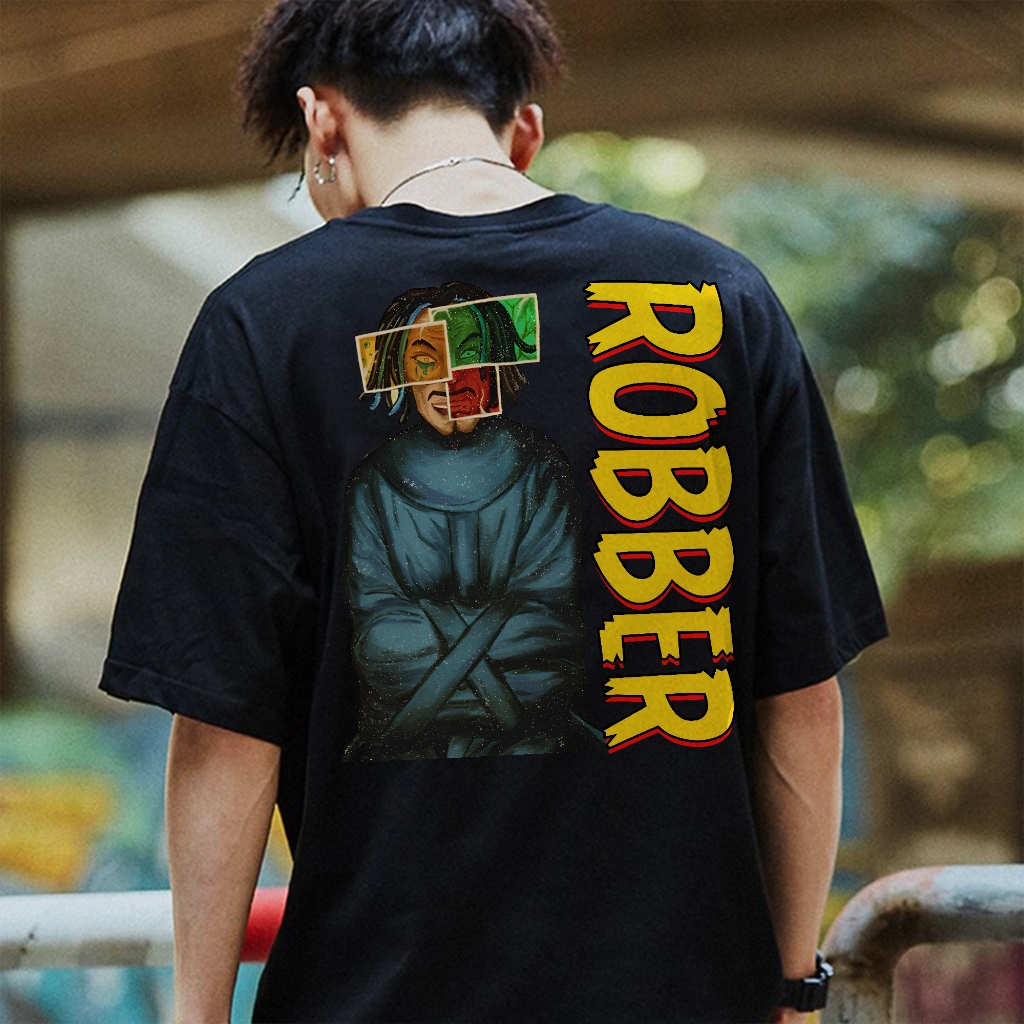 Áo thun Hustlang Robber HUSTLANG ALL DAY Rapper Rap Viet fan dáng ...