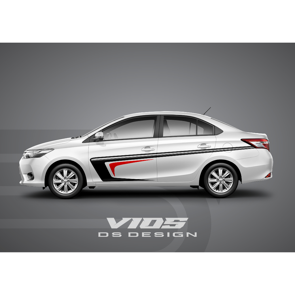 Tem xe Vios - Decal Sticker dán xe - Ds Decal - 2 bên sườn | Shopee ...