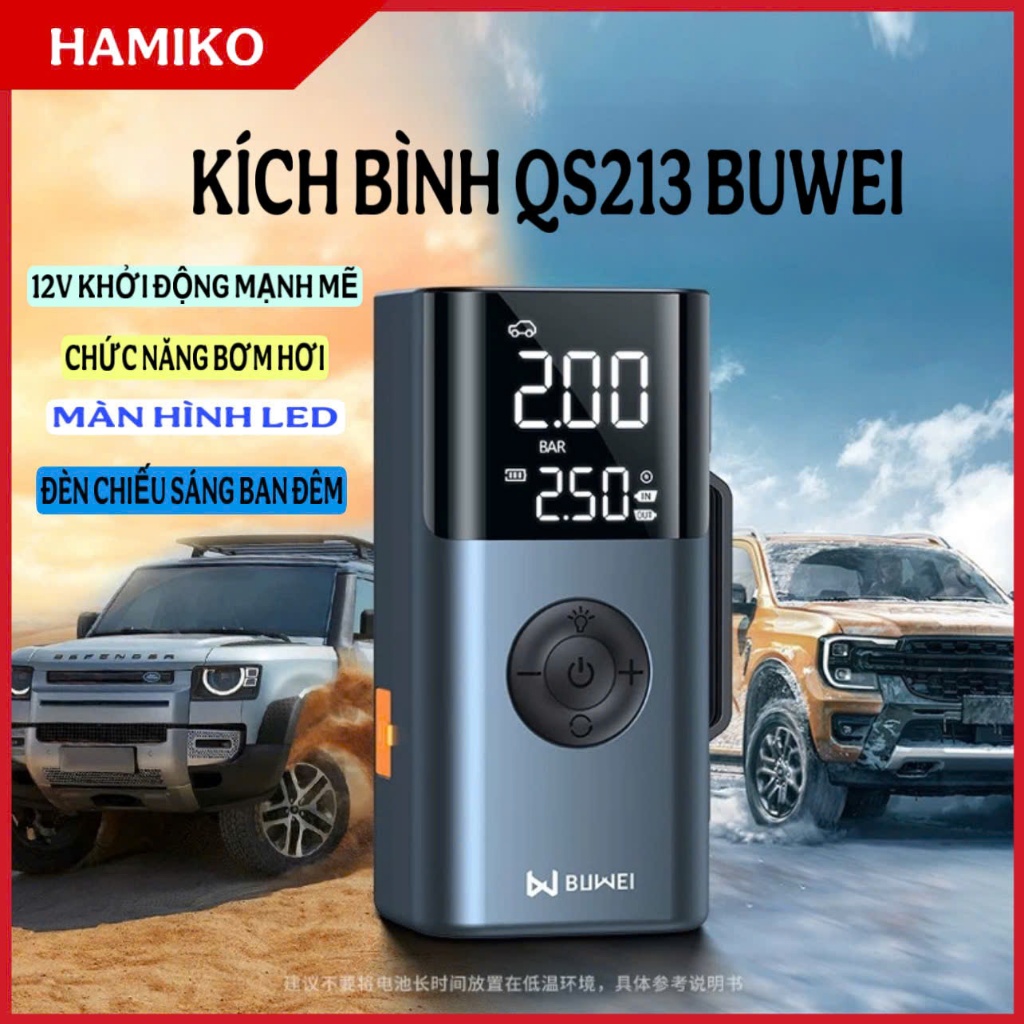 Kích khởi động bình ắc quy QS213, Kích bình ắc quy 12v động cơ máy xăng ...