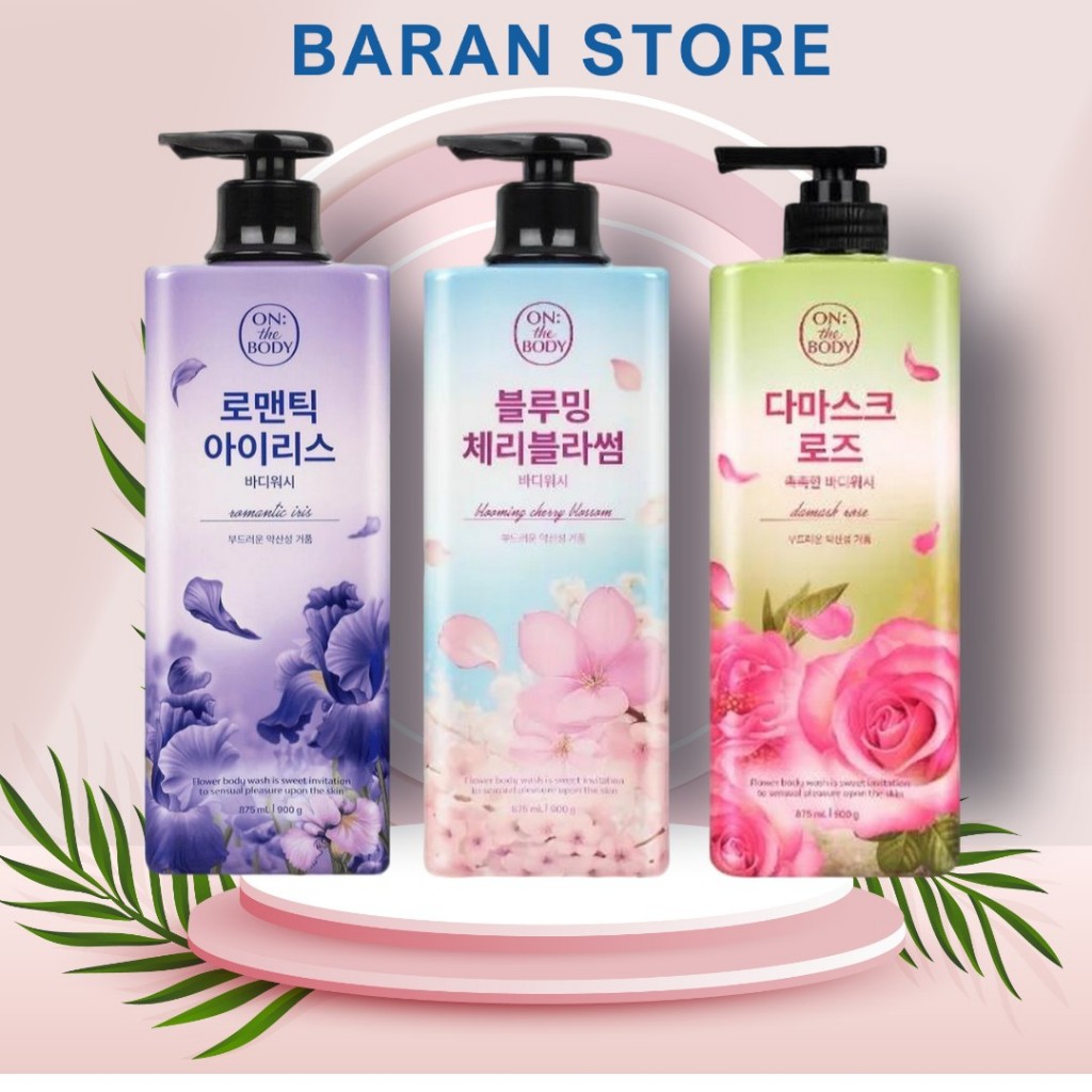 Sữa Tắm On The Body Hàn Quốc Flower 900g - Baran Store | Shopee Việt Nam