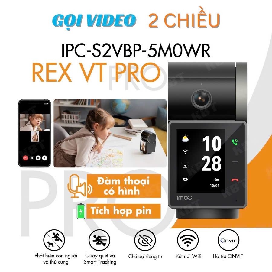 Camera Wifi iMOU IPC-S2VBP-5M0WR REX VT Pro 5MP [Gọi Video 2 Chiều ...