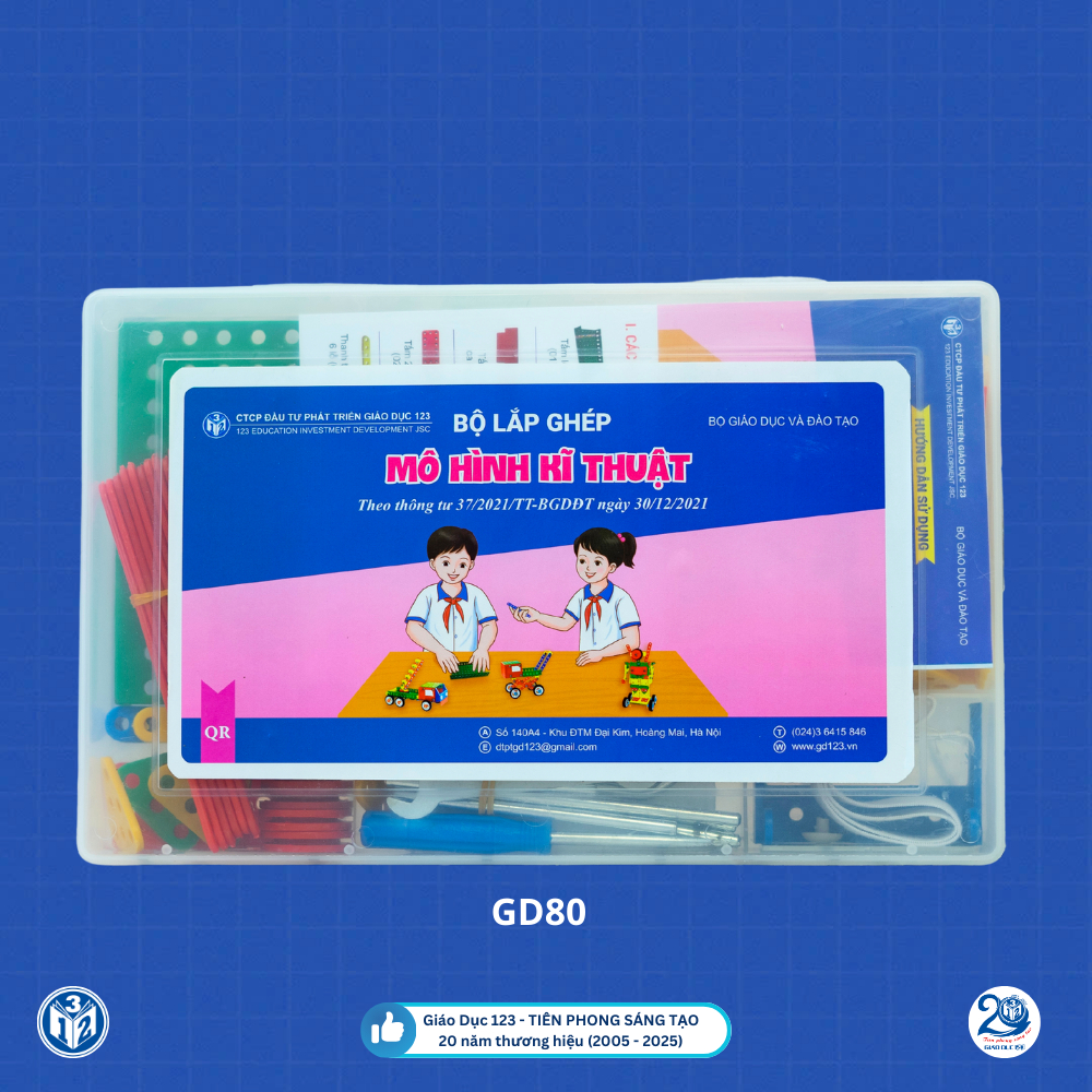 Bộ lắp ghép Mô hình kĩ thuật (chi tiết nhựa thông thường) - Lớp 4-5 ...