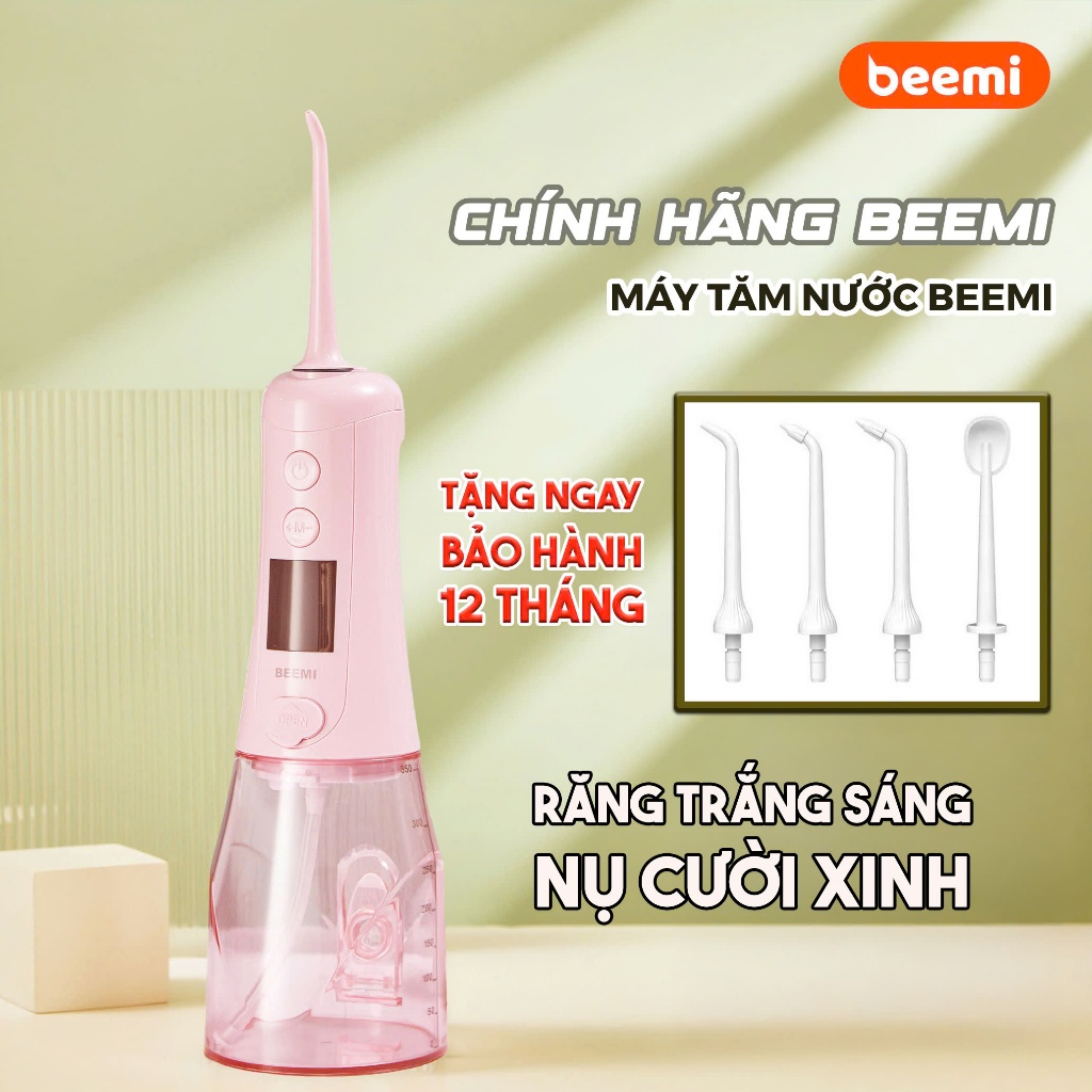 Máy tăm nước chính hãng BEEMI cầm tay tiện lợi, 5 chế độ vệ sinh răng ...