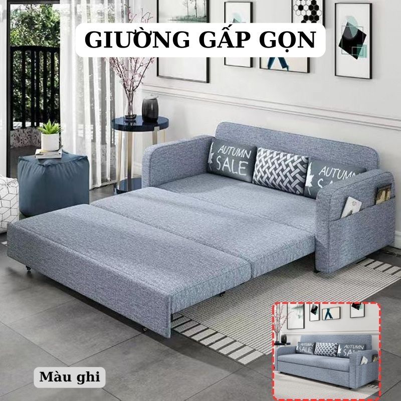 Giường sofa xếp gọn thành ghế - Ghế sofa bed thông minh có hộc đồ ...