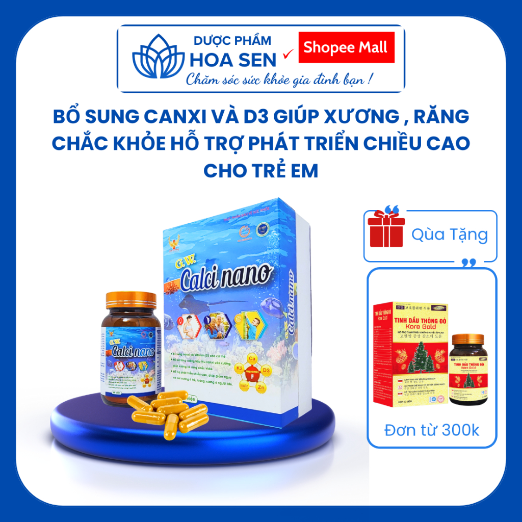 {CHÍNH HÃNG} Viên Uống Canxi NaNo, canxi max D3, Vitamin K2 cho trẻ ...