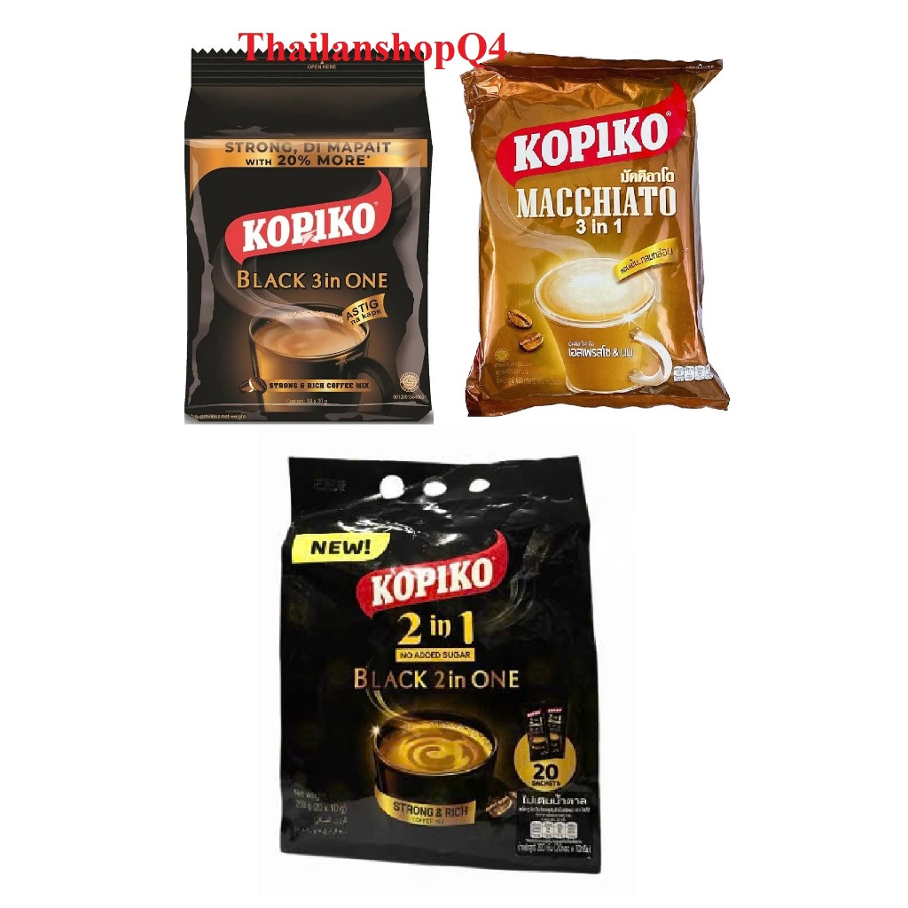 CÀ PHÊ HÒA TAN KOPIKO MACCHIATO CAFE THÁI LAN | Shopee Việt Nam