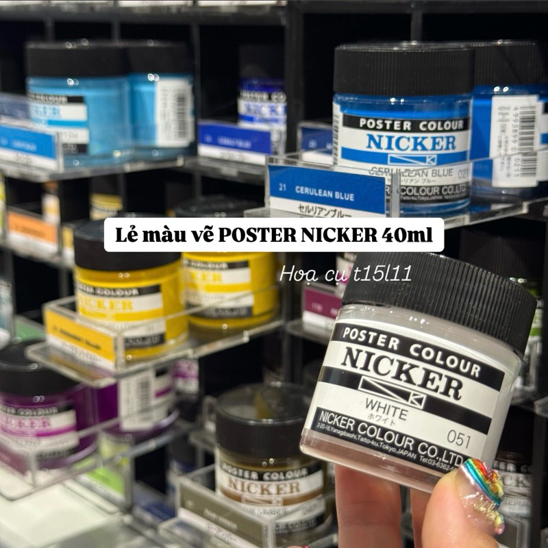 [t15l11] Lẻ màu vẽ Poster Nicker 40ml | Shopee Việt Nam