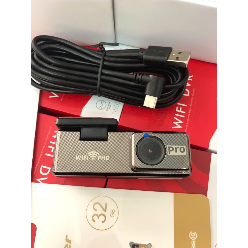 Camera hành trình ô tô V9Pro Wifi Full HD hiển thị tốc độ, kết nối màn hình android, xem qua ...