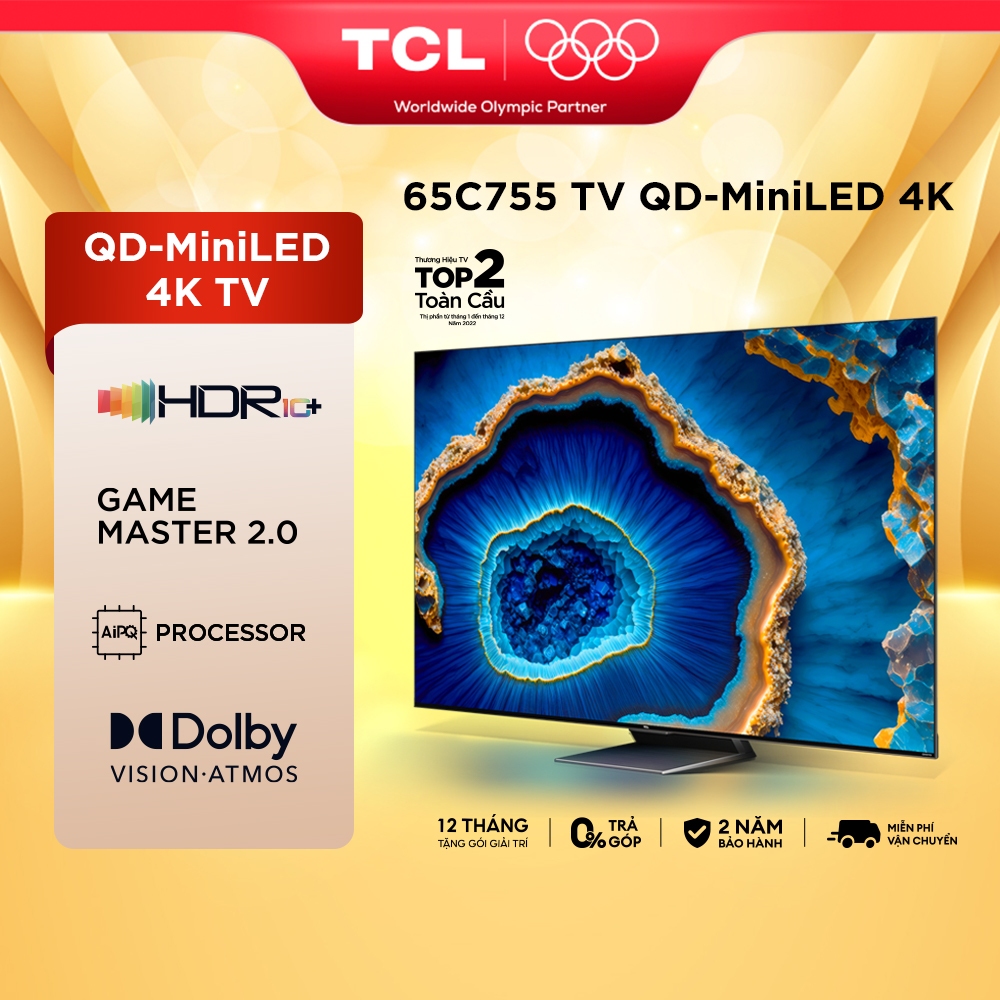 [Shopee - Lắp đặt 0Đ HN HCM] TCL 65C755 QD-Mini LED 4K TV - Tivi 65inch ...