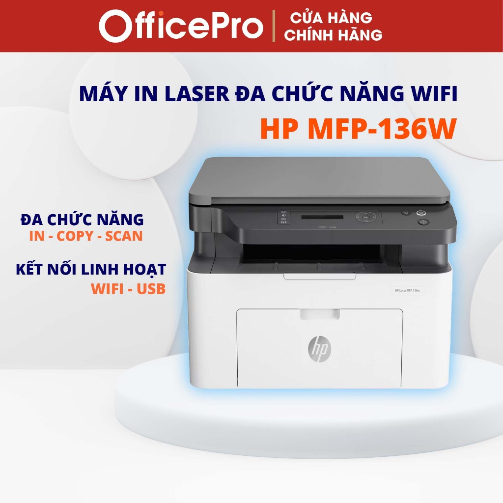 Máy in Laser đa chức năng HP MFP 136w - print/copy/scan/usb/wifi | Shopee Việt Nam