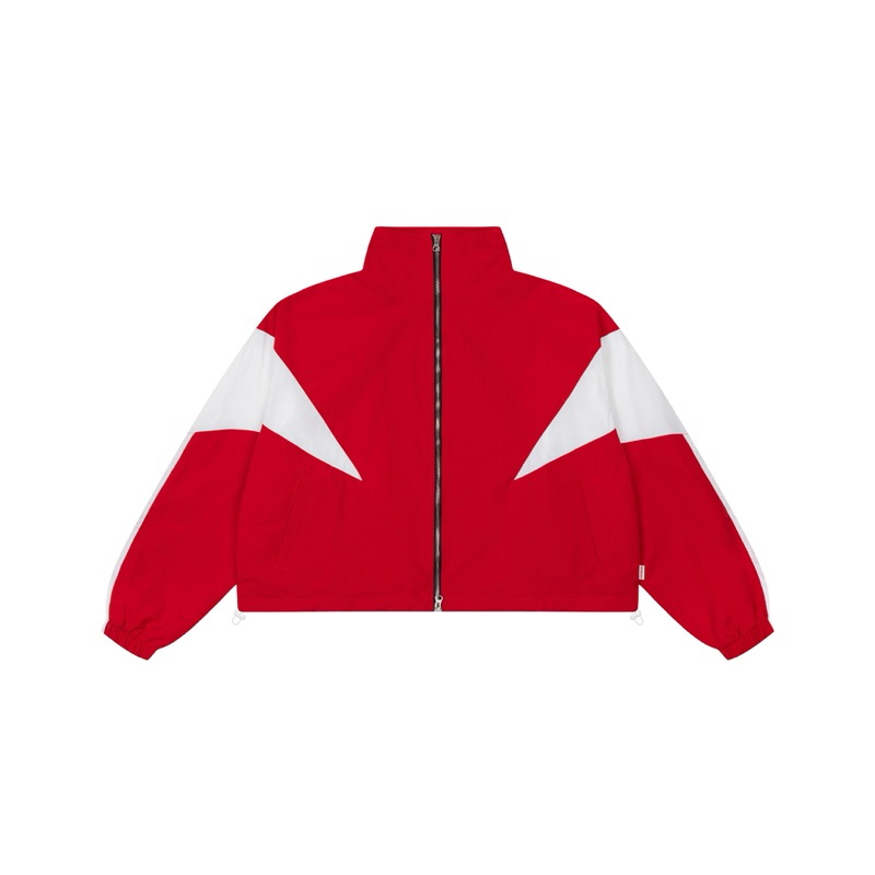 “WHENEVER” Áo Khoác Phối Màu - LOGO-PRINT COLOUR-BLOCK NYLON JACKET ...