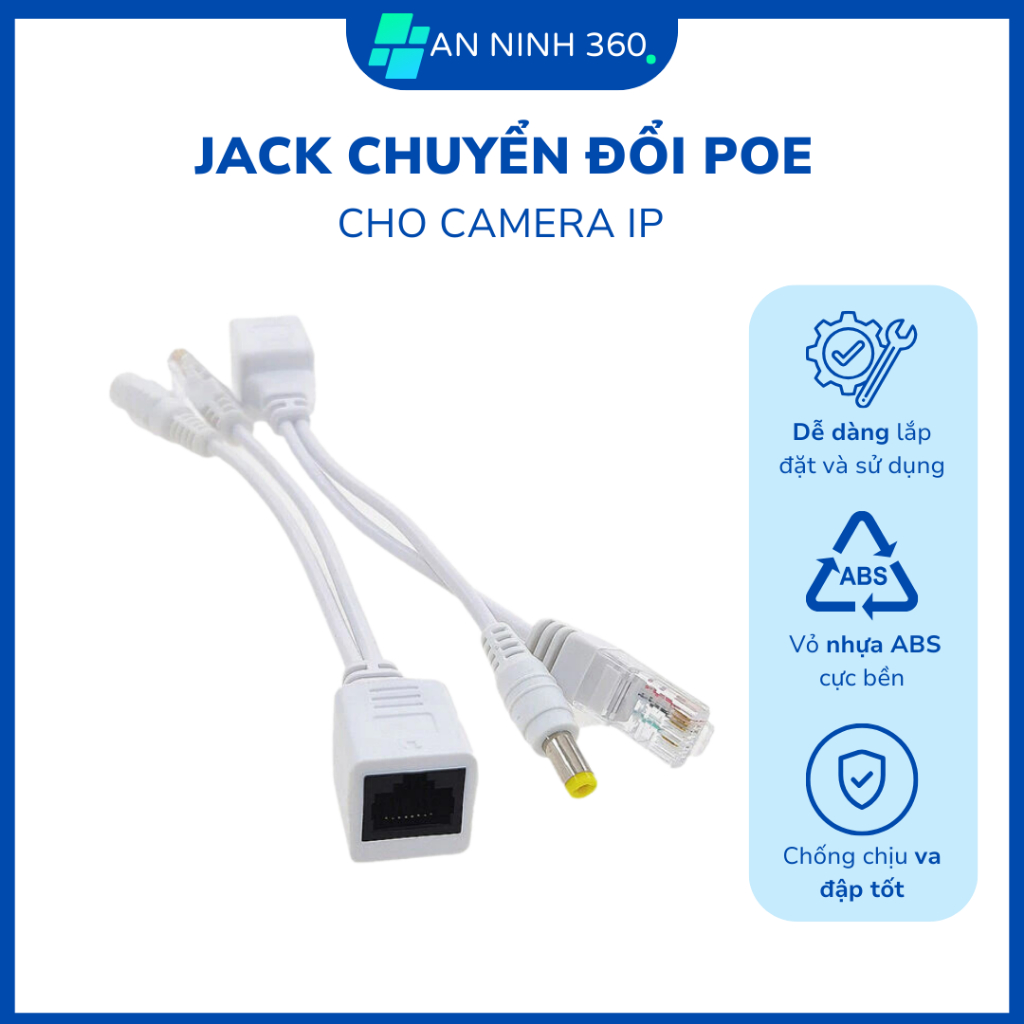 [HÀNG TỐT] Bộ cáp truyền tín hiệu Jack Poe cho camera IP | Shopee Việt Nam