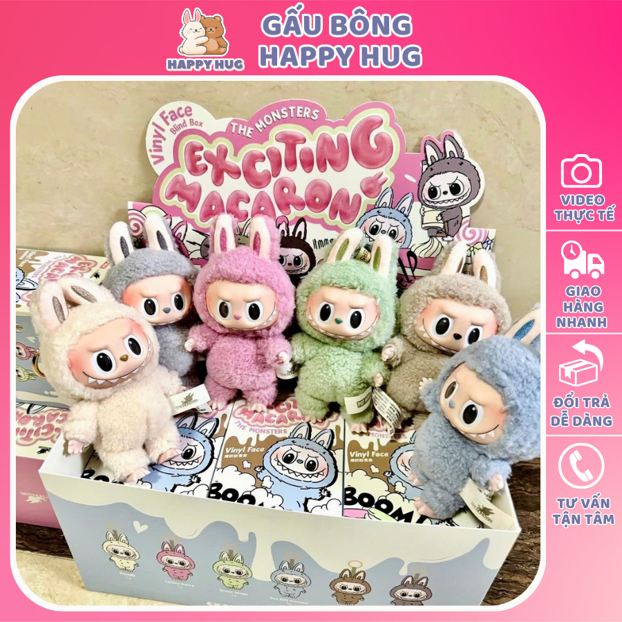 Mô hình LABUBU Macaron Vinyl Face Series Blind Box móc khóa loại rẻ, đồ ...