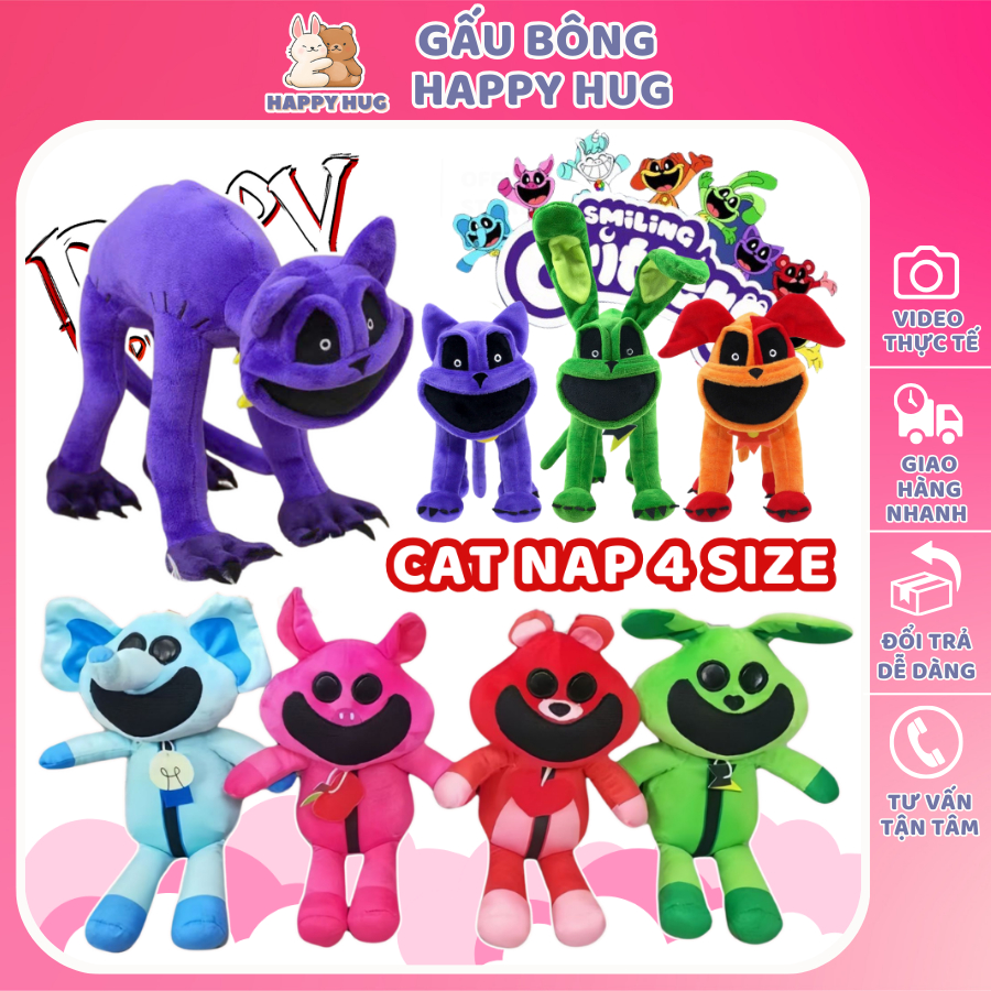 Gấu bông CatNap 4 Size, Catnap size to Smilling Critters Poppy Playtime ...