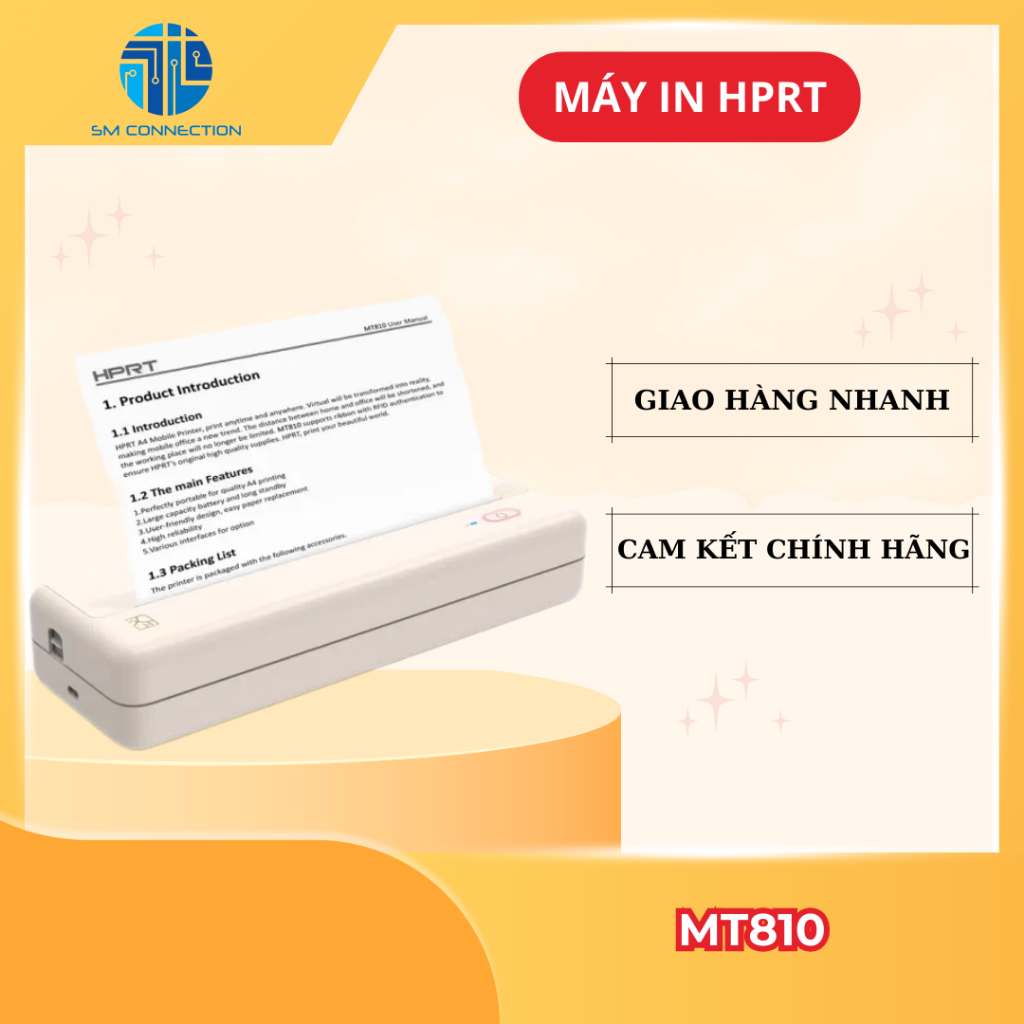 Máy In Nhiệt Di Động Hprt Mt810 - In Qua App Hỗ Trợ Thao Tác In Từ Xa ...