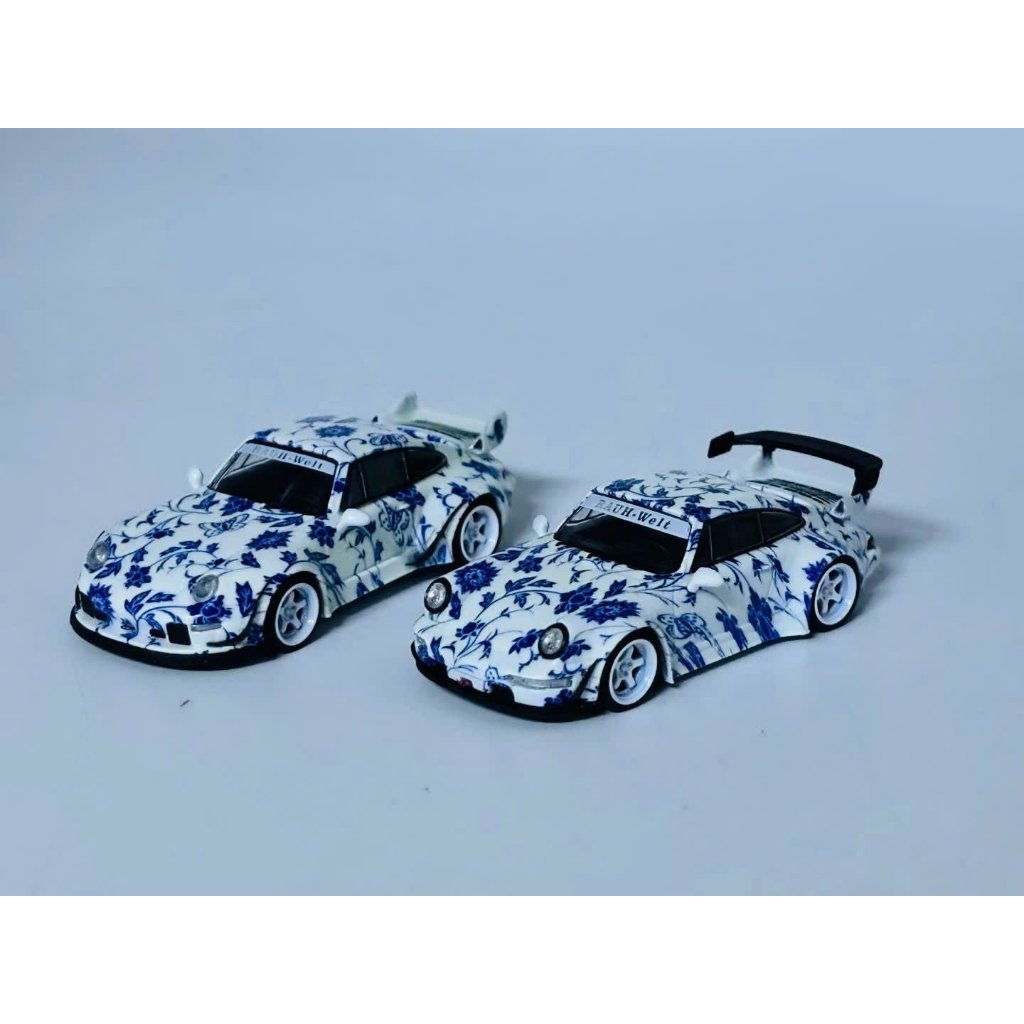 Mô hình xe Porsche Rauth Welt RWB 993 - RWB 964 flame flower có phản ...