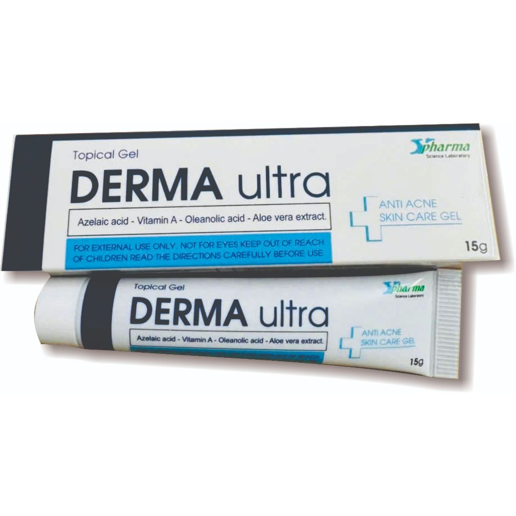Derma Ultra 15g -Gel Giúp Giảm Mụn Trứng Cá, Ngừa Thâm, Mờ Sẹo, Da Dầu ...