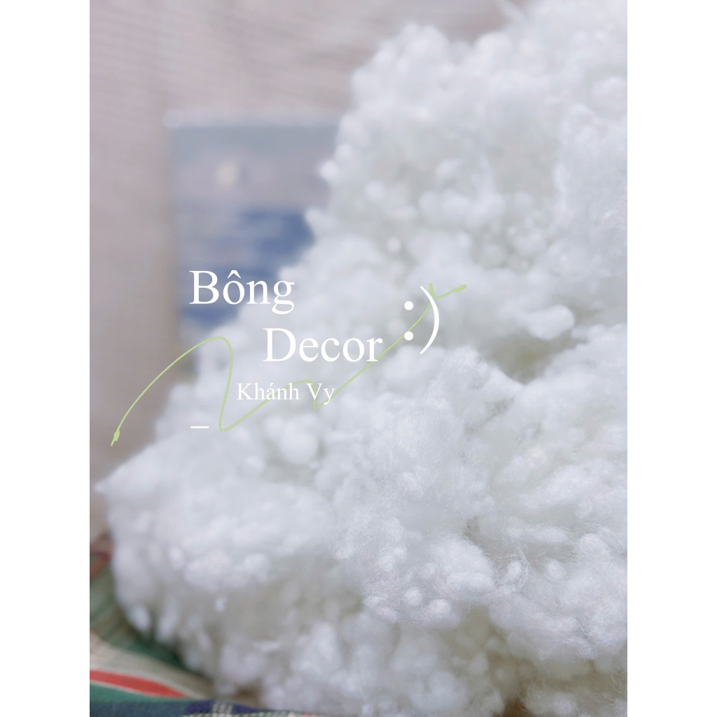 Combo 3-5kg bông bi, bông nhồi thú len móc, gấu bông, nhồi gối loại 1 ...