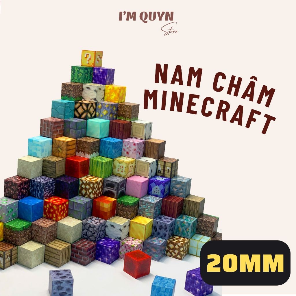 Khối Nam Châm Minecraft - Đồ Chơi Khối Xây Dựng Từ Tính Đa Dạng Mẫu Cho ...